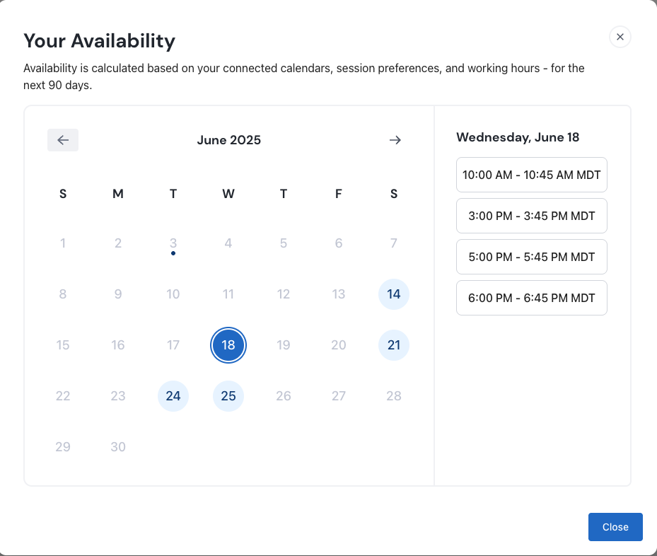 How do I preview my availability? – Modern Health Providers